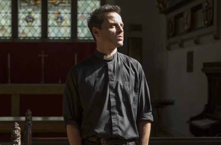 Alguém criou um incrível retrato do "Padre gato" de Fleabag em LEGO ...